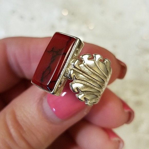Todd Ott | Jewelry | Todd Ott Rhodonite Sterling Silver Ring | Poshmark